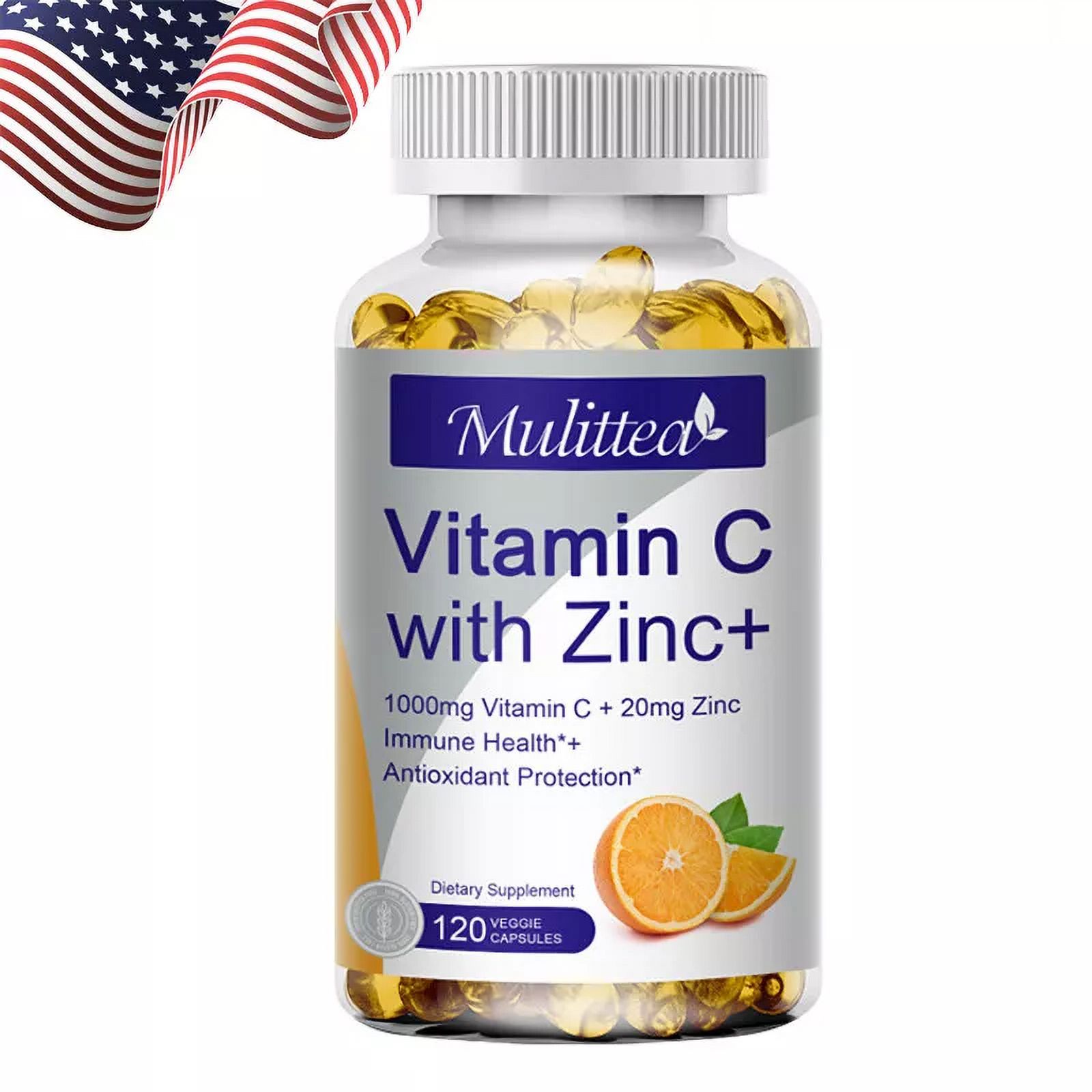 Bonzelo Vitamin C Capsules 1000mg Immune System Support, With Zinc ...