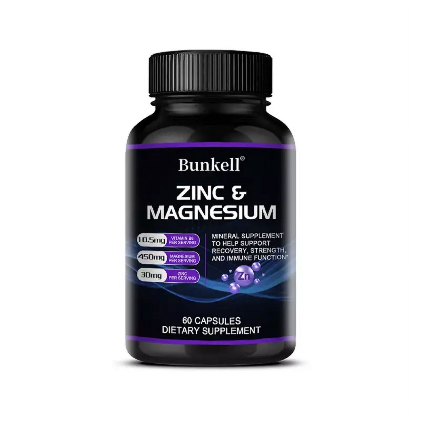 Bonzelo Zinc Magnesium with Vitamin B6 - Restful Sleep, Anti Stress ...