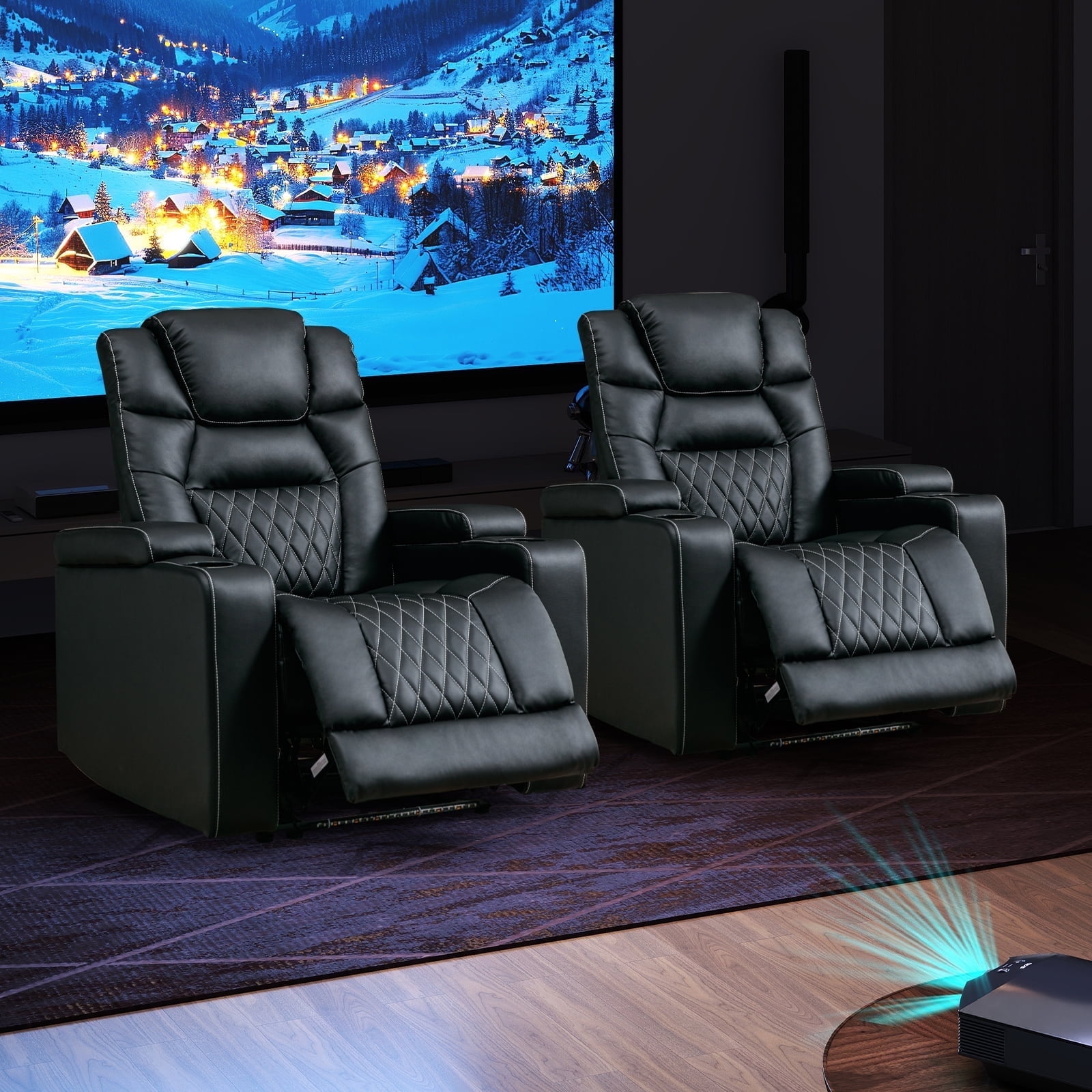 Bonzy Home Electric Power Recliner Chair Set of 2 with USB Ports and ...