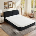 Bonzy Home Memory Foam Compressed Bed with Headboard, Box-Shipped Bed ...