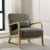 Bonzy Home Green Mid Century Modern Fabric Armchair - Walmart.com