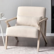 Bonzy Home Accent Chair, Mid Century Modern, Fabric Lounge Reading Armchair with Wood Frame ...