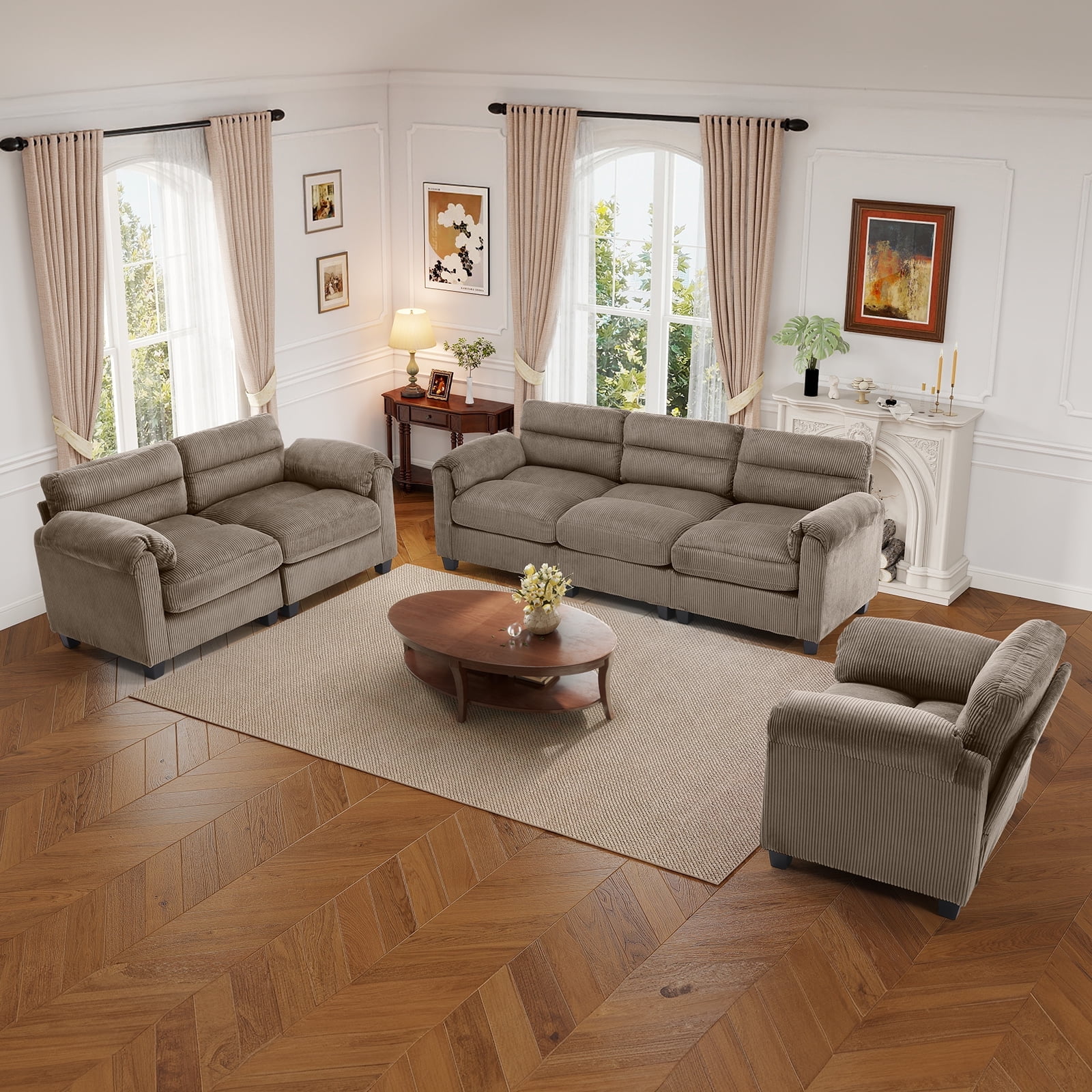 Bonzy Home Modular Sectional Sofa Couches Living Room Sofa Set Ideal ...