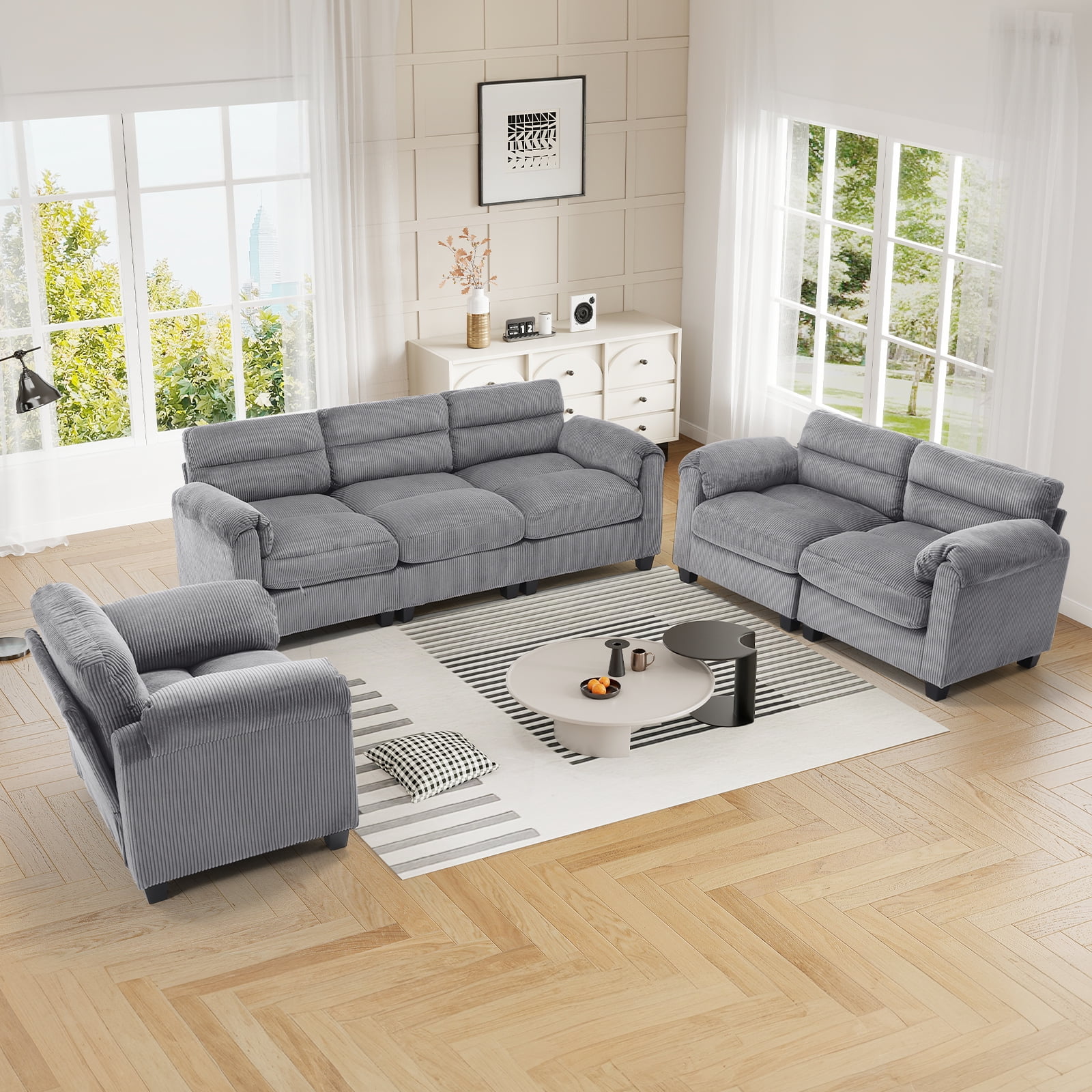Bonzy Home Modular Sectional Sofa Couches Living Room Sofa Set Ideal ...