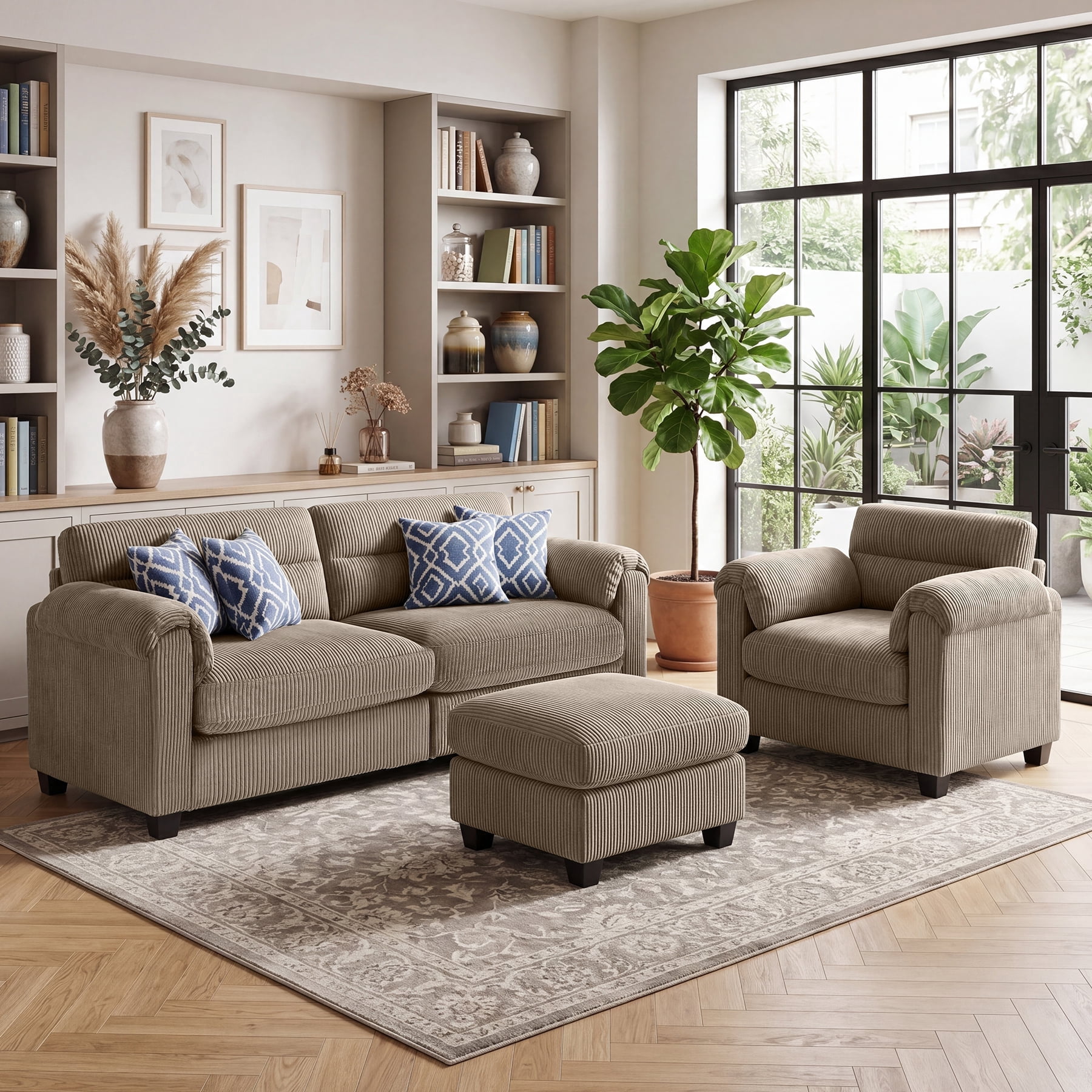 Bonzy Home Sectional Sofa Living Room Furniture Sets Small Sofa Sets ...
