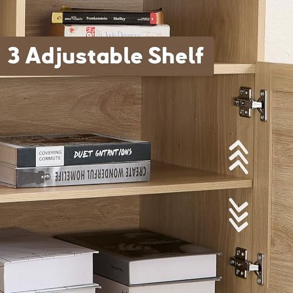 Bonzy Home Tall TV Stand with Stroage, 70" Large Entertainment Center ...