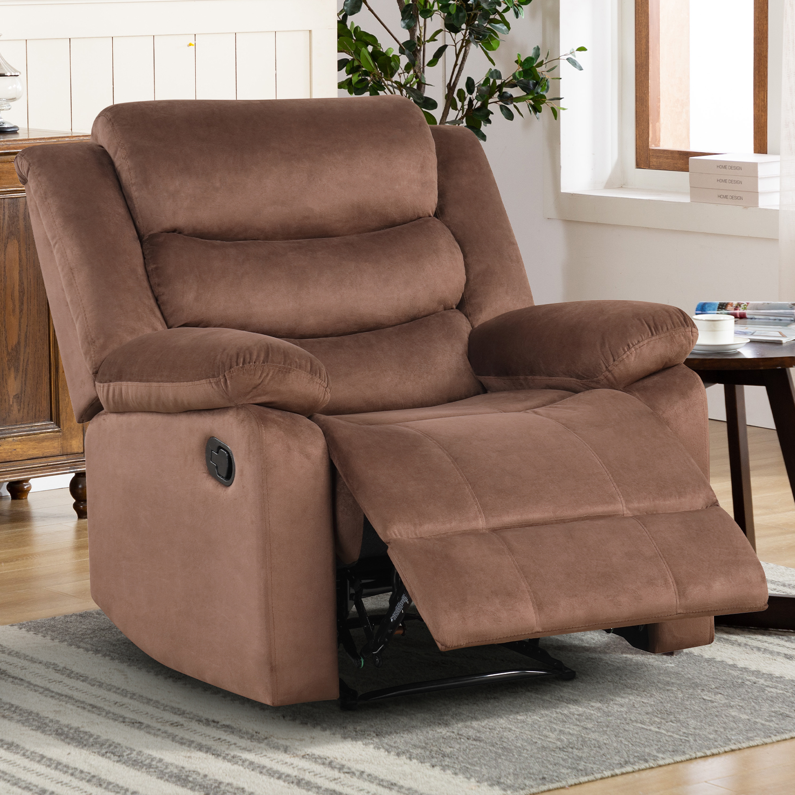 Madison Park Brianne Wide Seat Swivel Arm Chair MP103-0985 - Walmart.com