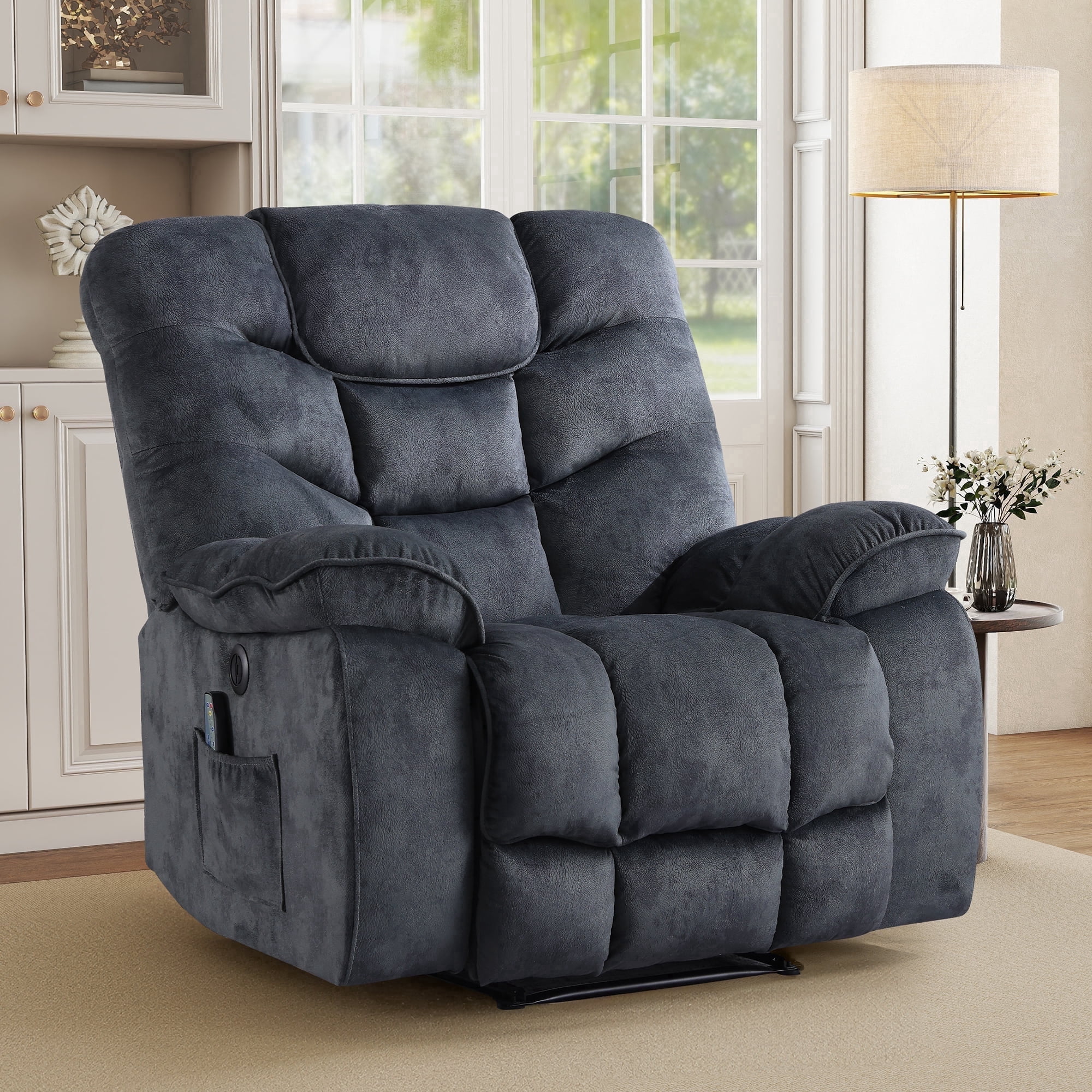 Bonzy Home XL Power Recliner Chair - 41" Wide Electric Massage Recliner ...