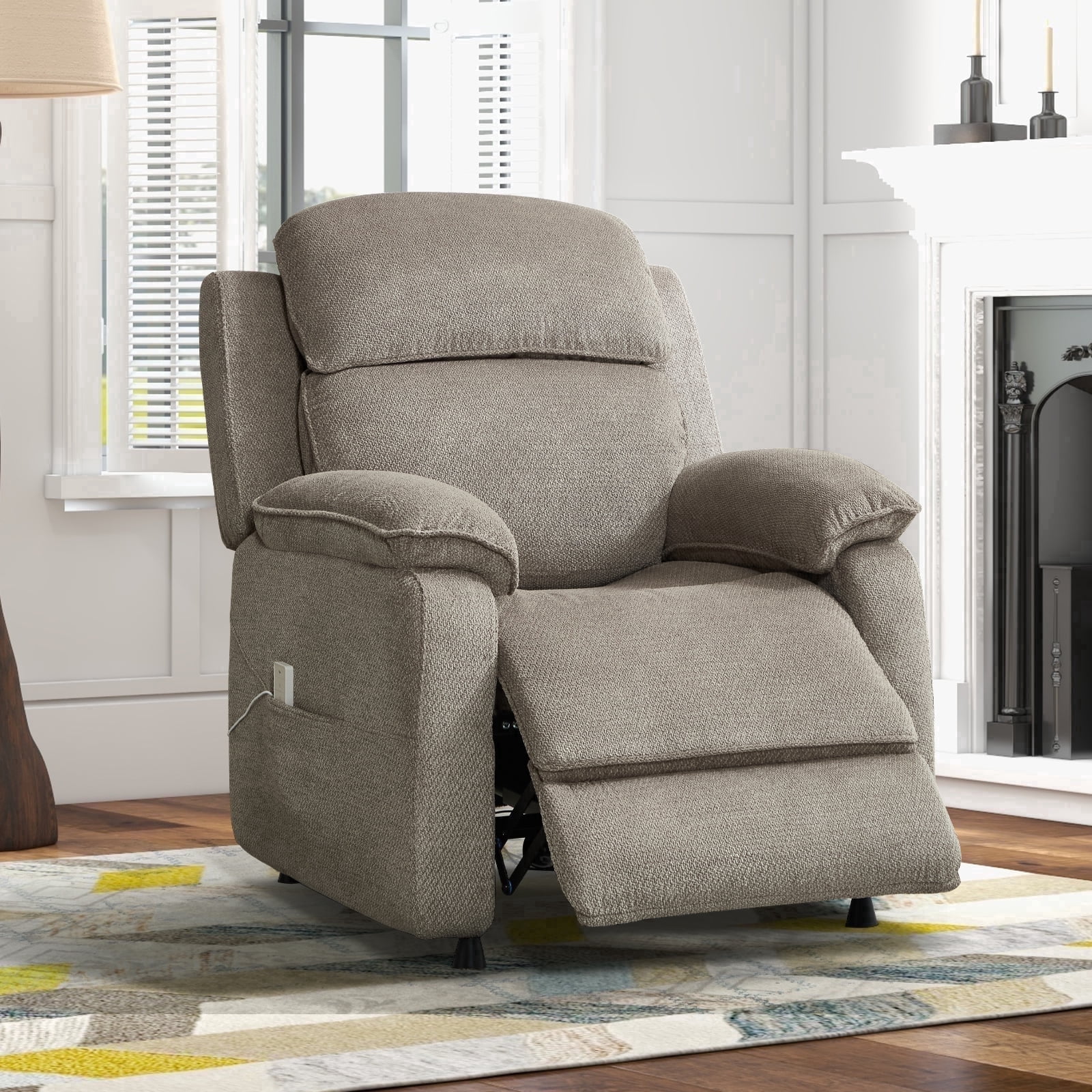 Bonzy Home Power Recliner Chair, Compact Electric Recliner with Remote ...