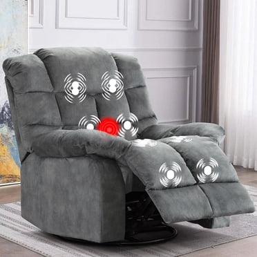 "Colerline 40.9"" Wide Velvet Upholstered Manual Recliner Chair with ...