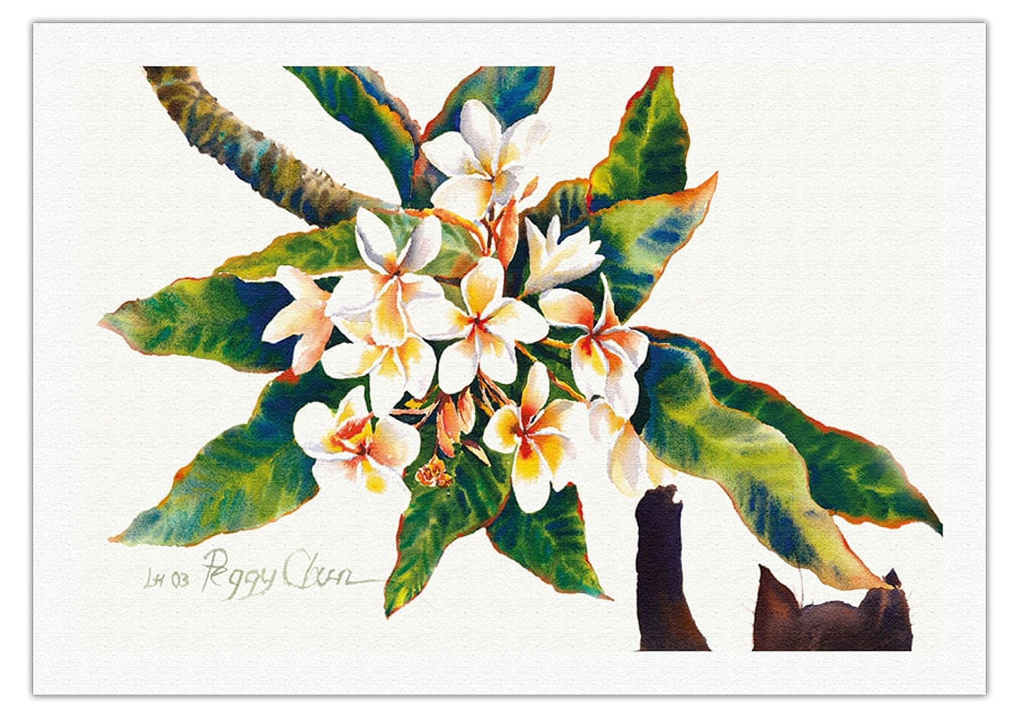 Boo And Plumeria (Pua Melia) - Hawaiian Black Cat (ʻeleʻele Popoki ...