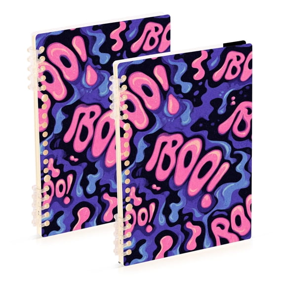 Boo Art Form Halloween Notebook Detachable Coil Notebook Diary Plan ...