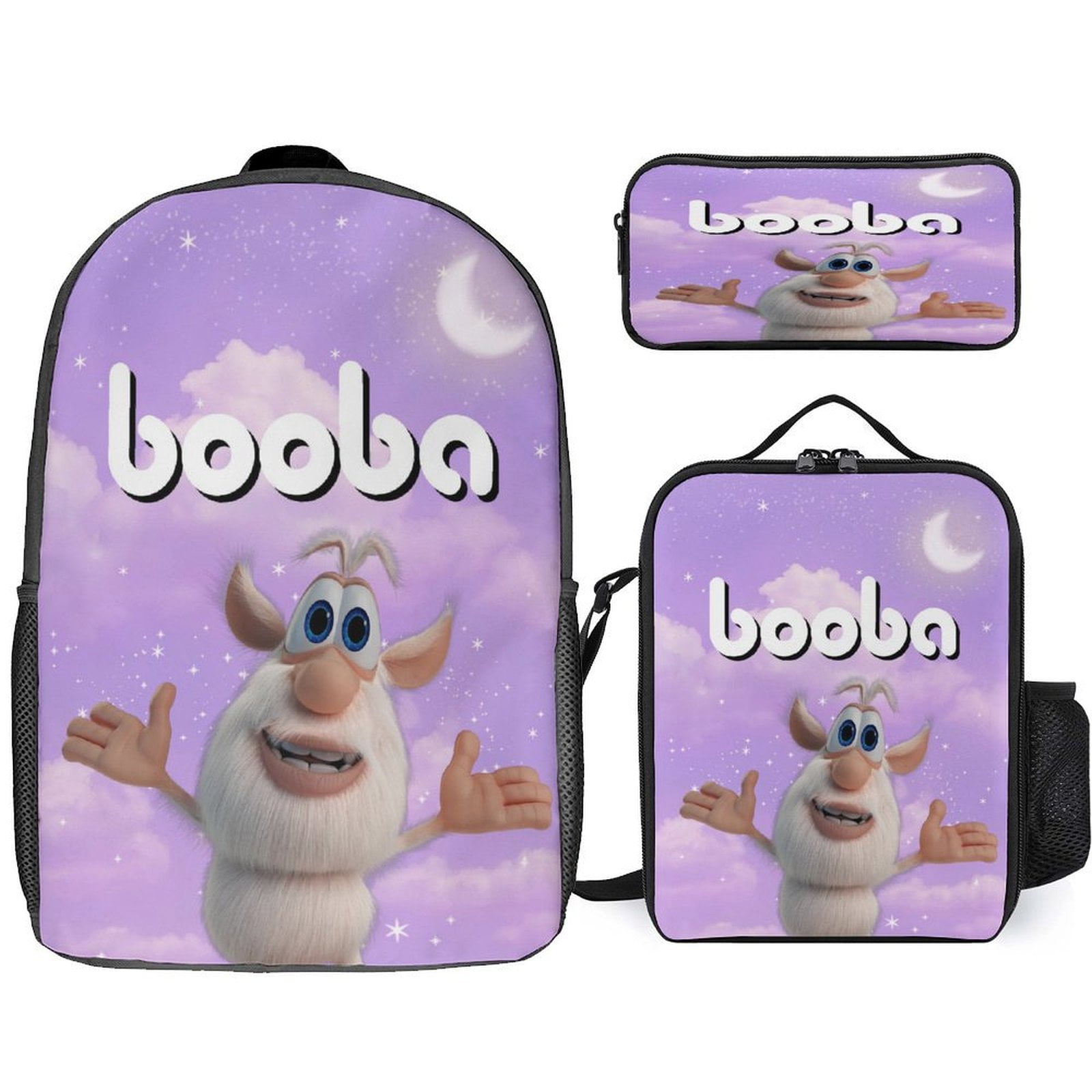 Boo-Ba Backpack Set Cartoon Backpacks with Pencil Case & Lunch Bag ...