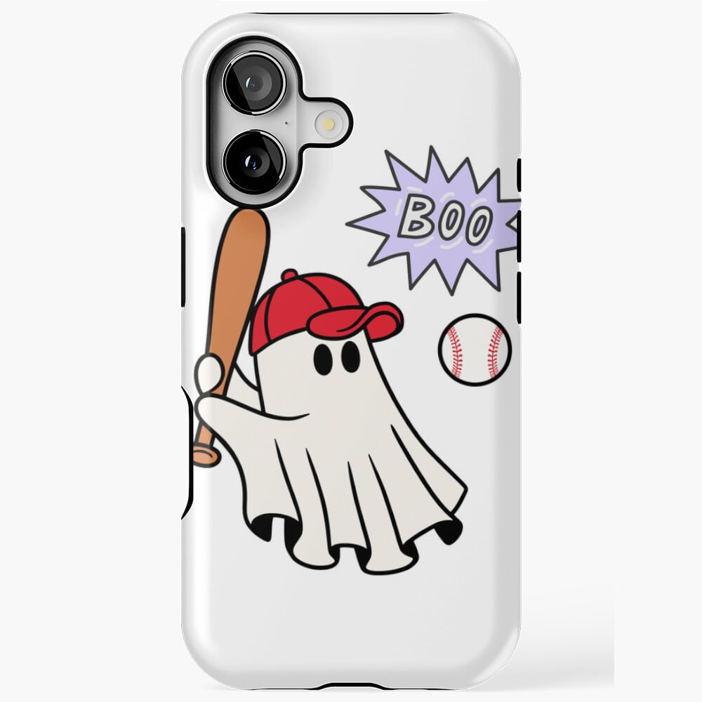 Boo Baseball Halloween Funny T Shirt Costume Style with iPhone 11 to 17 ...