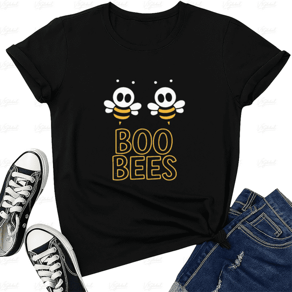 Boo Bees Couples Funny Halloween Costume For Her Unisex T-Shirt up to ...