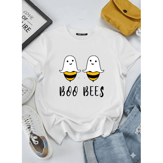 Boo Bees Couples Halloween Funny Costume Idea Graphic Unisex T-Shirt up ...