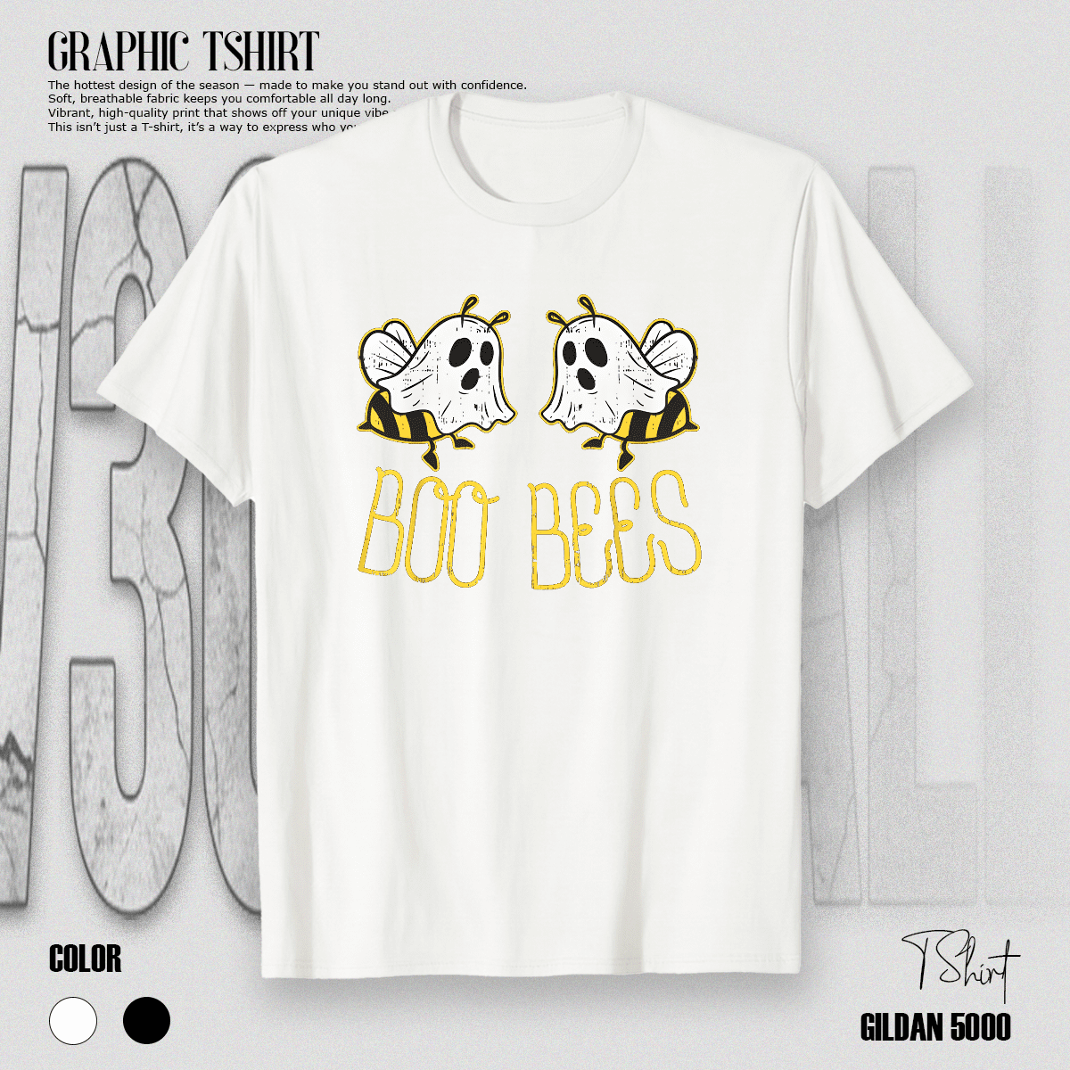 Boo Bees Funny Couples Halloween Costume Graphic Unisex T-Shirt V90095 ...