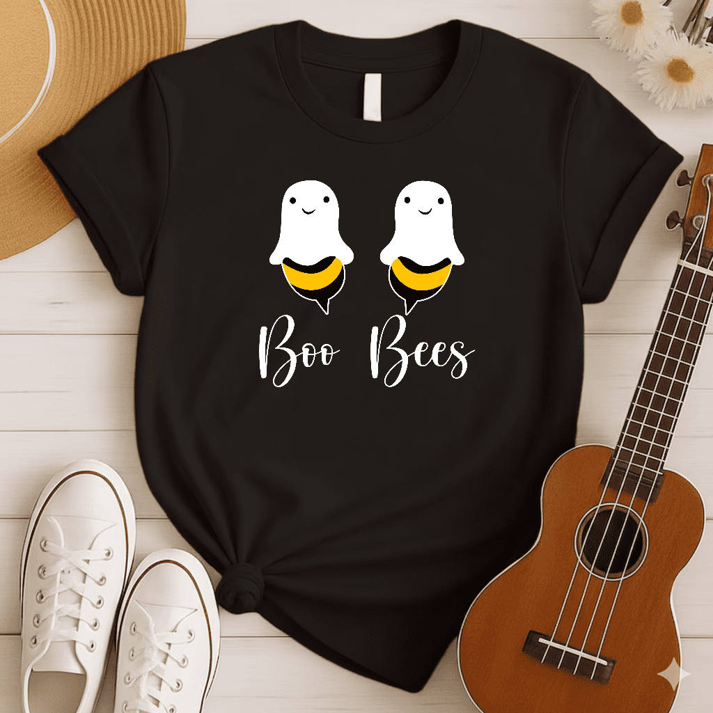 Boo Bees Funny Couples Halloween Costume Humor Art Unisex T-Shirt ...