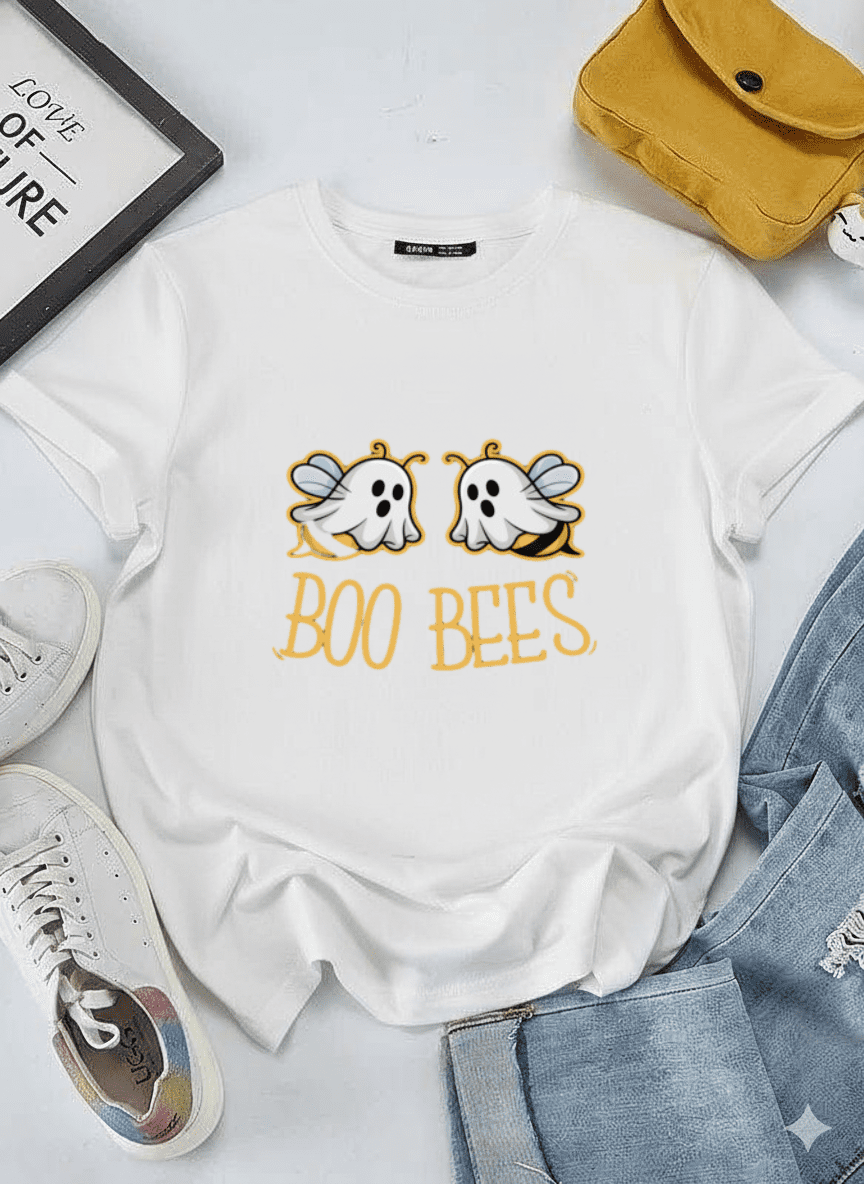 Boo Bees Funny Couples Halloween Cute Ghost Costume Fun Unisex T-Shirt ...