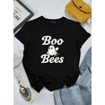 Boo Bees Funny Ghost Bee Halloween Couples Costume Art Unisex T-Shirt ...