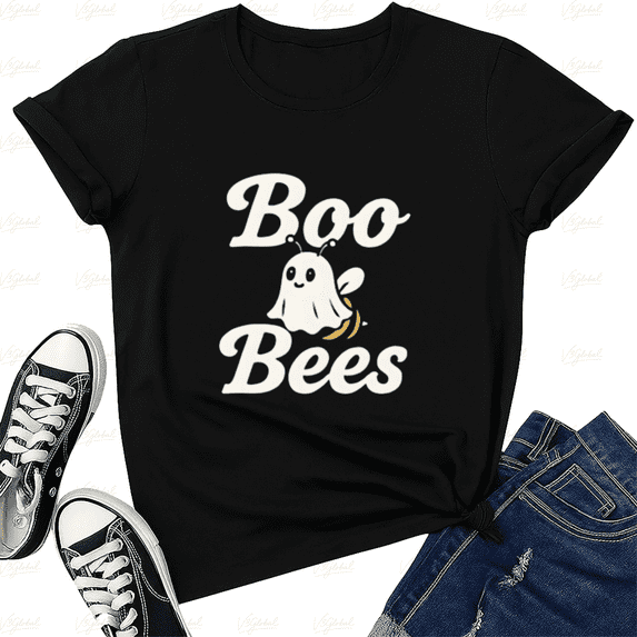 Boo Bees Funny Ghost Bee Halloween Couples Fun Unisex T-Shirt up to ...