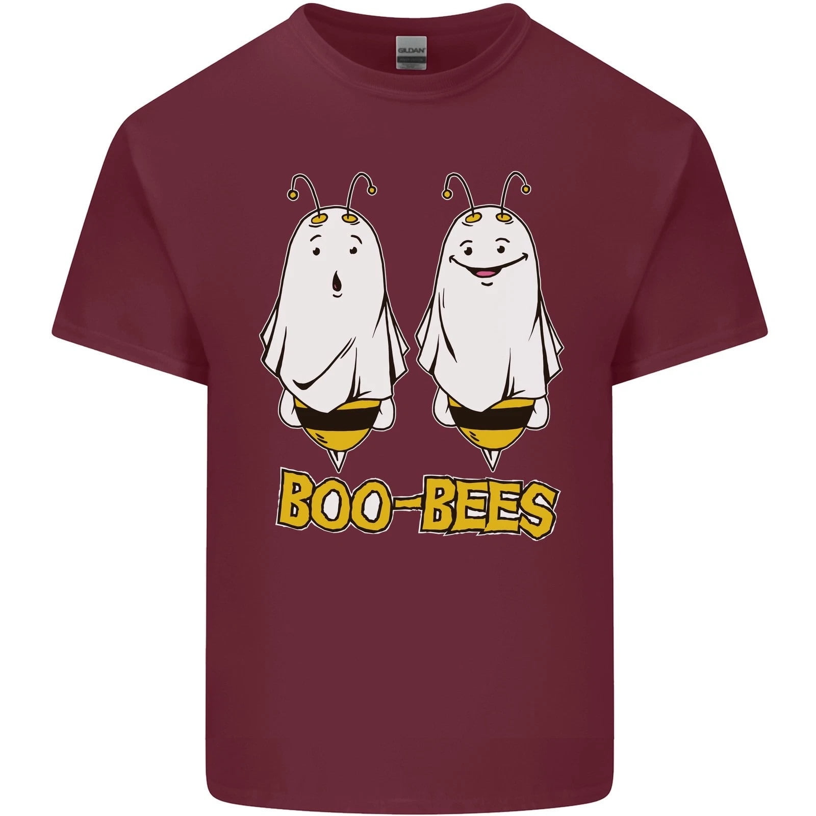 Boo Bees Funny Halloween Ghosts T-Shirt, Rude Humorous Cotton Graphic Tee for Men and Women ...