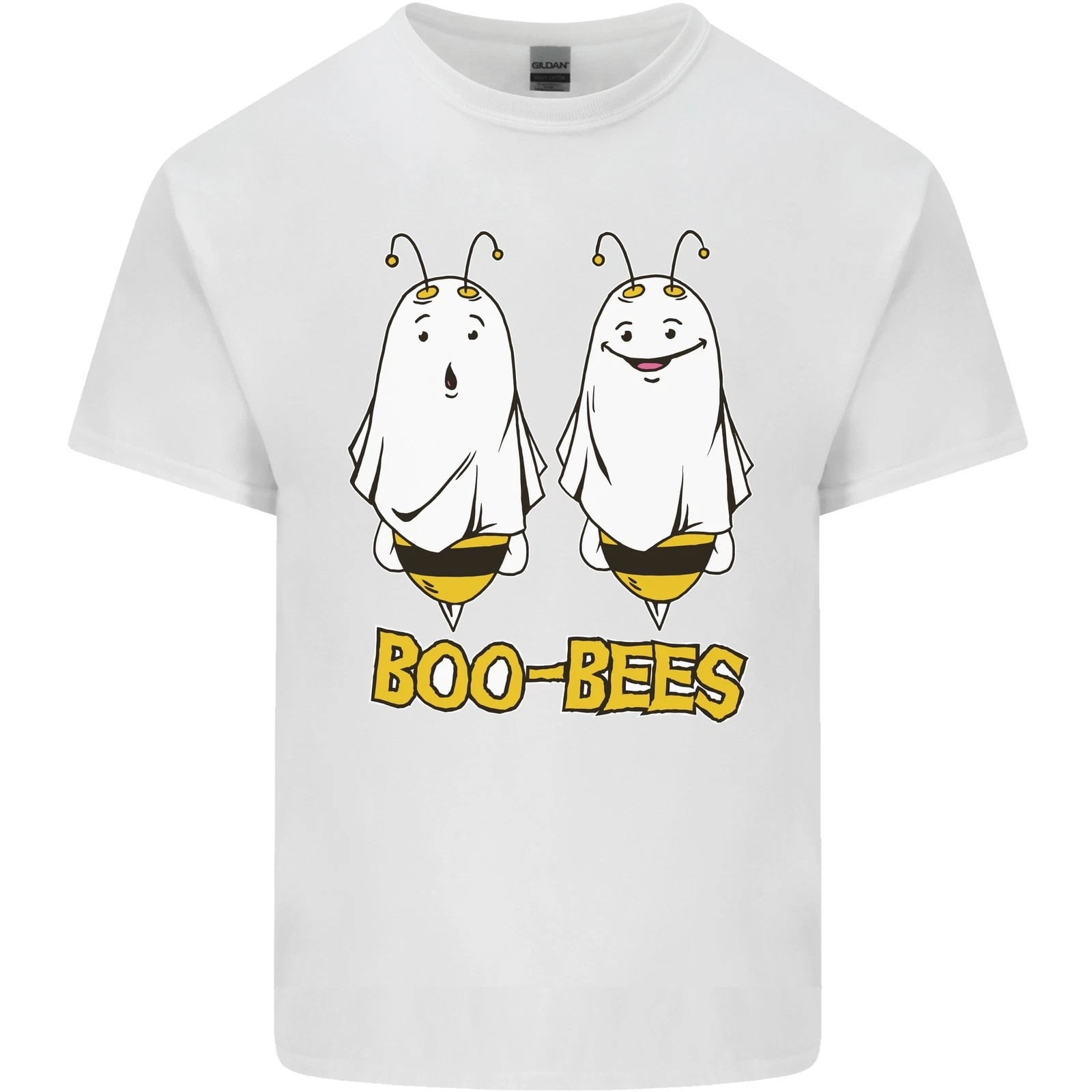 Boo Bees Funny Halloween Ghosts T-Shirt, Rude Humorous Cotton Graphic Tee for Men and Women ...