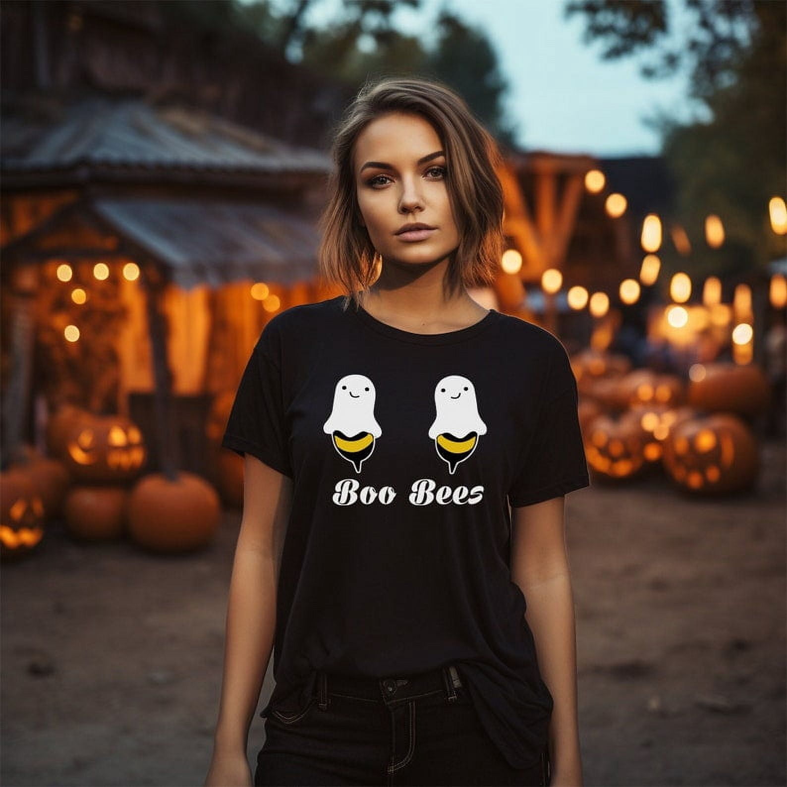 Boo Bees Men's Halloween T-Shirt Vibrant Graphic Print, No Fade Soft ...
