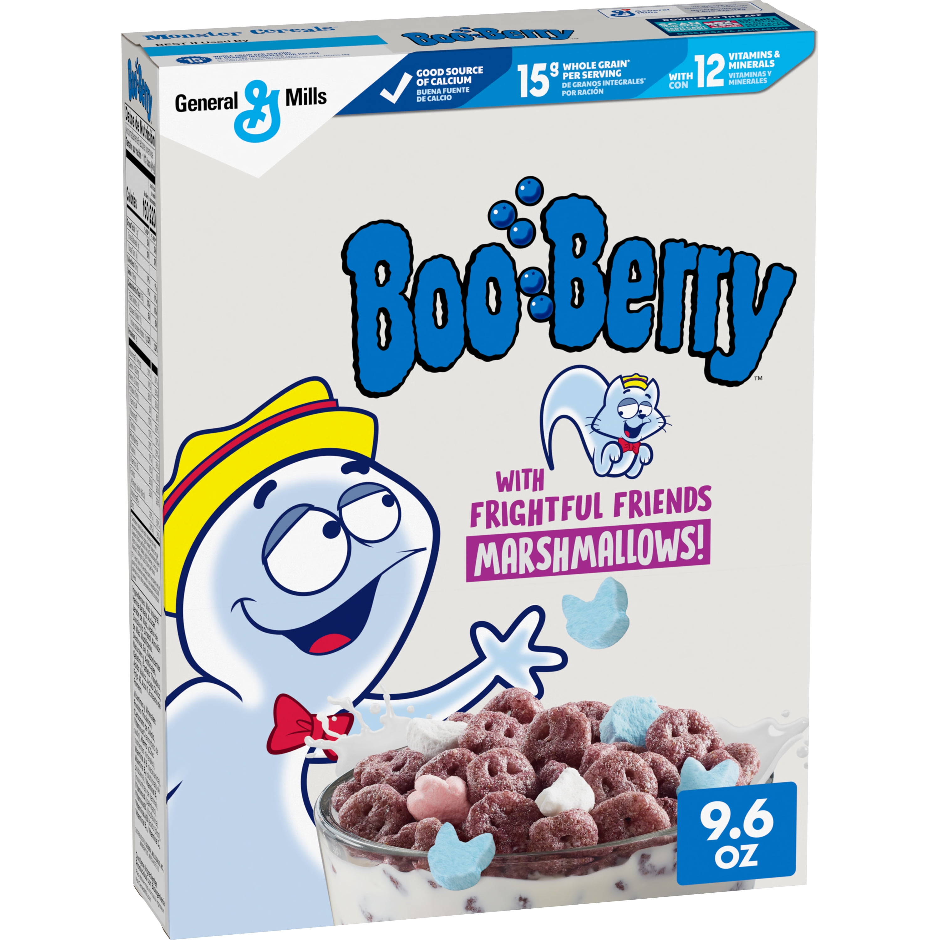 Boo Berry Kids Cereal with Frightful Friends Marshmallows, Limited ...
