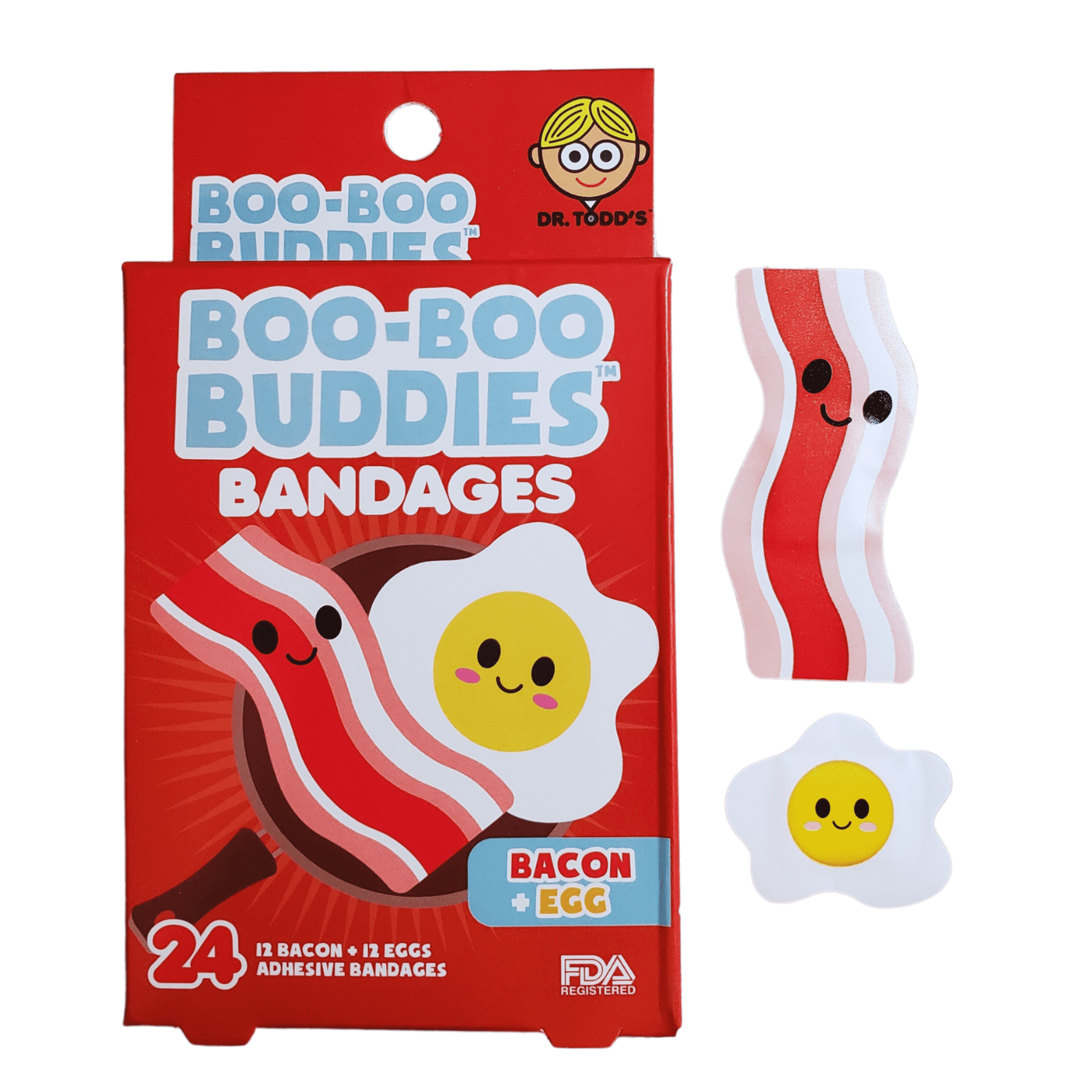 Boo-Boo Buddies Bacon and Egg Bandages - Walmart.com