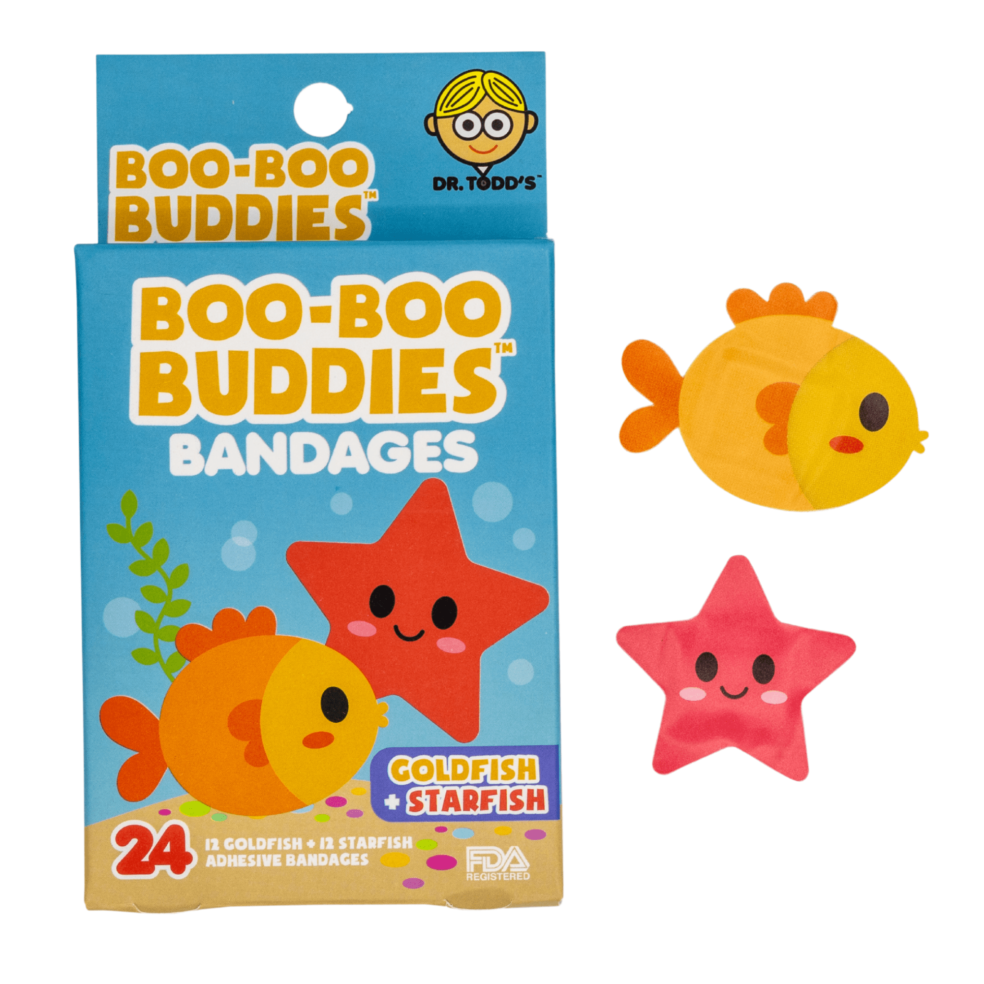 Boo-Boo Buddies Goldfish and Starfish Bandages - Walmart.com