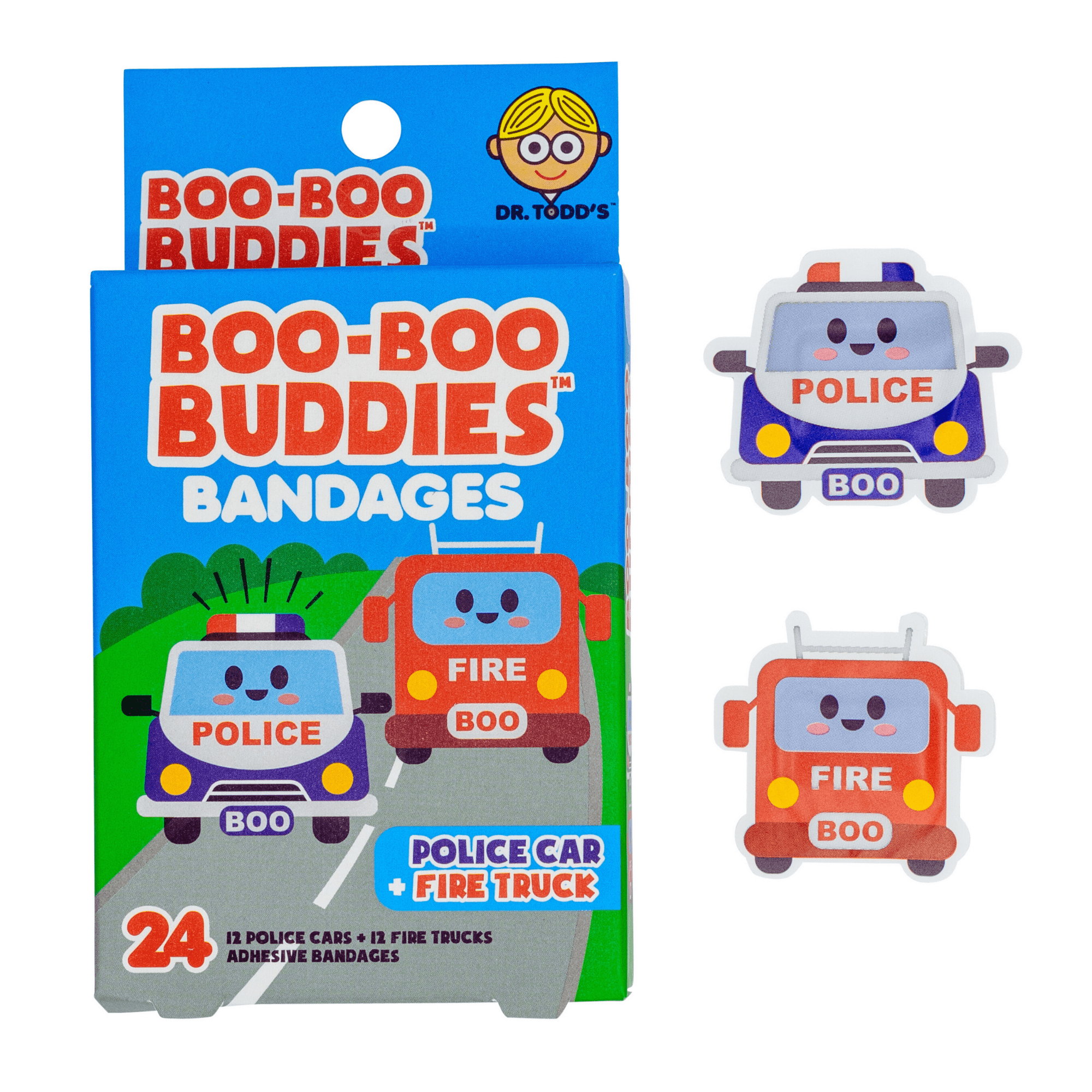 Boo-Boo Buddies Police Car and Fire Truck Bandages - Walmart.com
