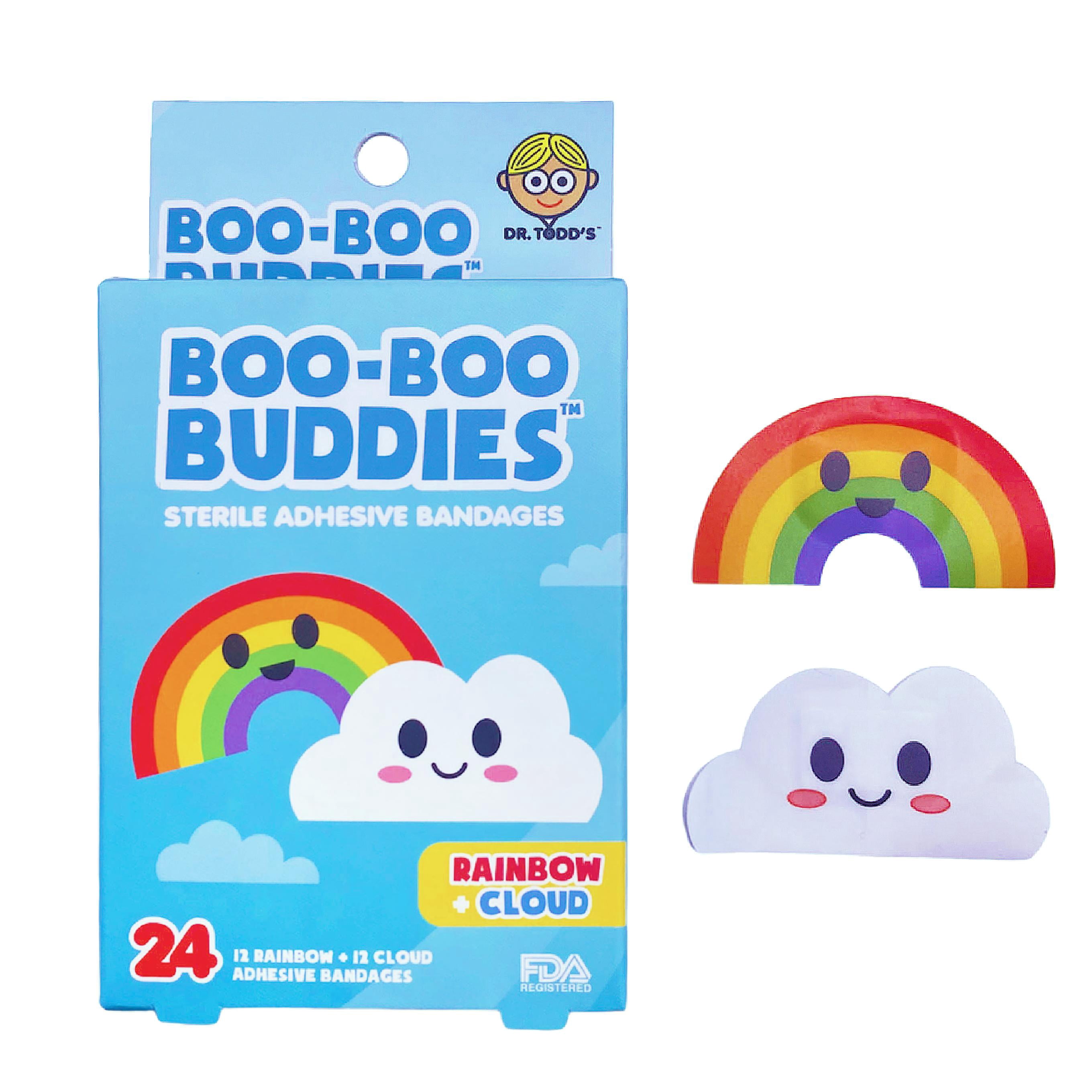 Boo-Boo Buddies Rainbow and Cloud Bandages - Walmart.com