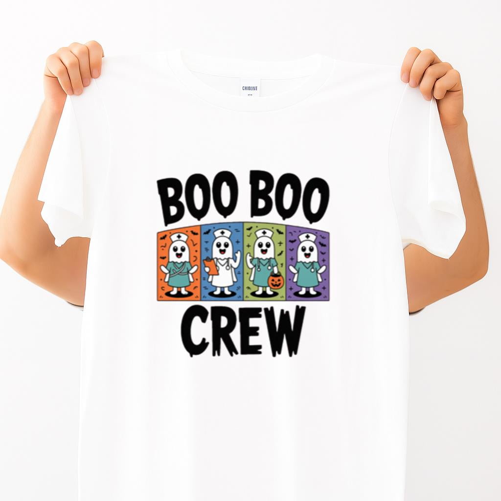 Boo Boo Crew Cute Halloween Nurse Ghost Medical Unisex T-Shirt, up to ...