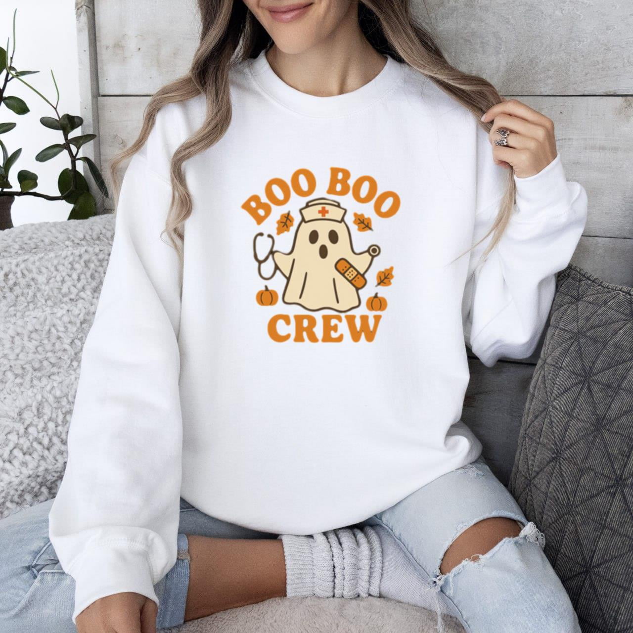 Boo Boo Crew Funny Bandage Graphic Medical Squad Gift Sweatshirt, up to ...