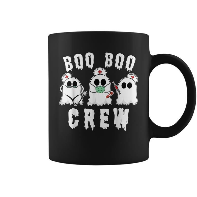 Boo Boo Crew Funny Nurse Halloween Ghost Costume Graphic Des - Walmart.com