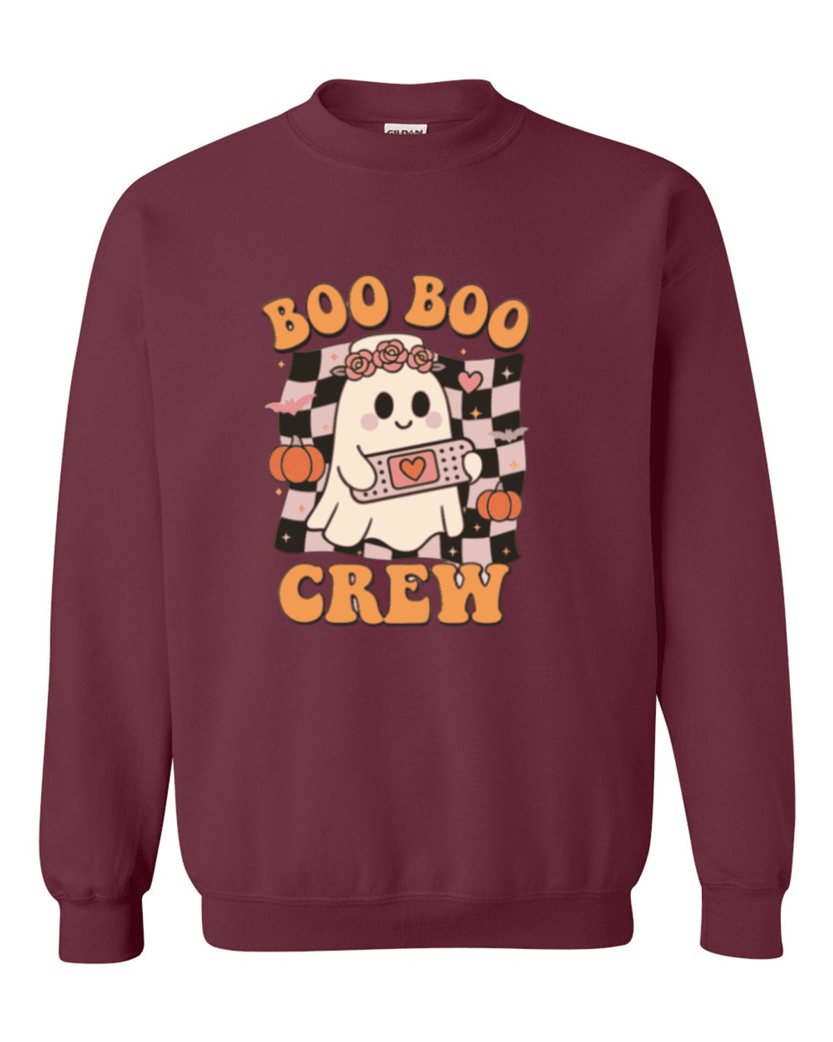 Boo Boo Crew Ghost Medical Costume Funny Halloween Casual Outfit ...