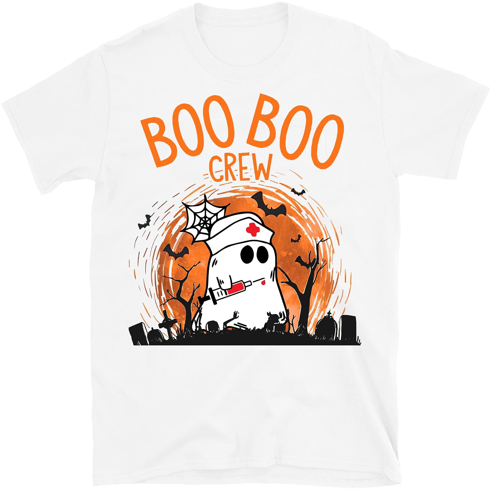 Boo Boo Crew Ghost Nurse Doctor Halloween Shirt, Boo Crew Shirt ...
