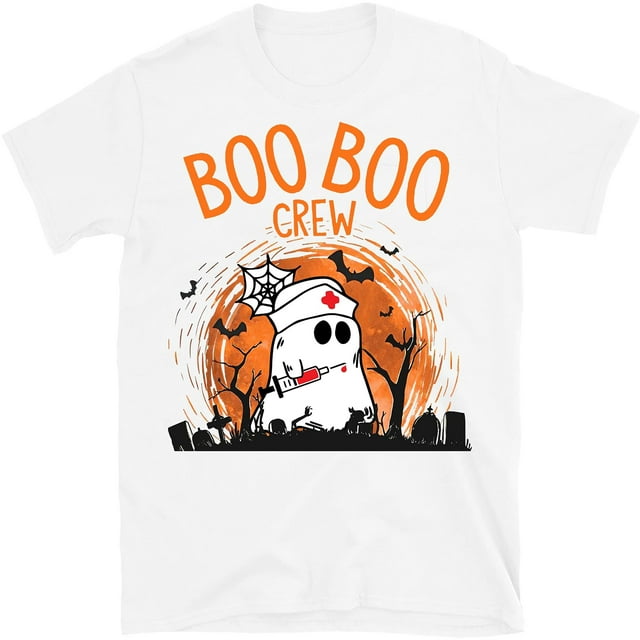 Boo Boo Crew Ghost Nurse Doctor Halloween Shirt, Boo Crew Shirt ...