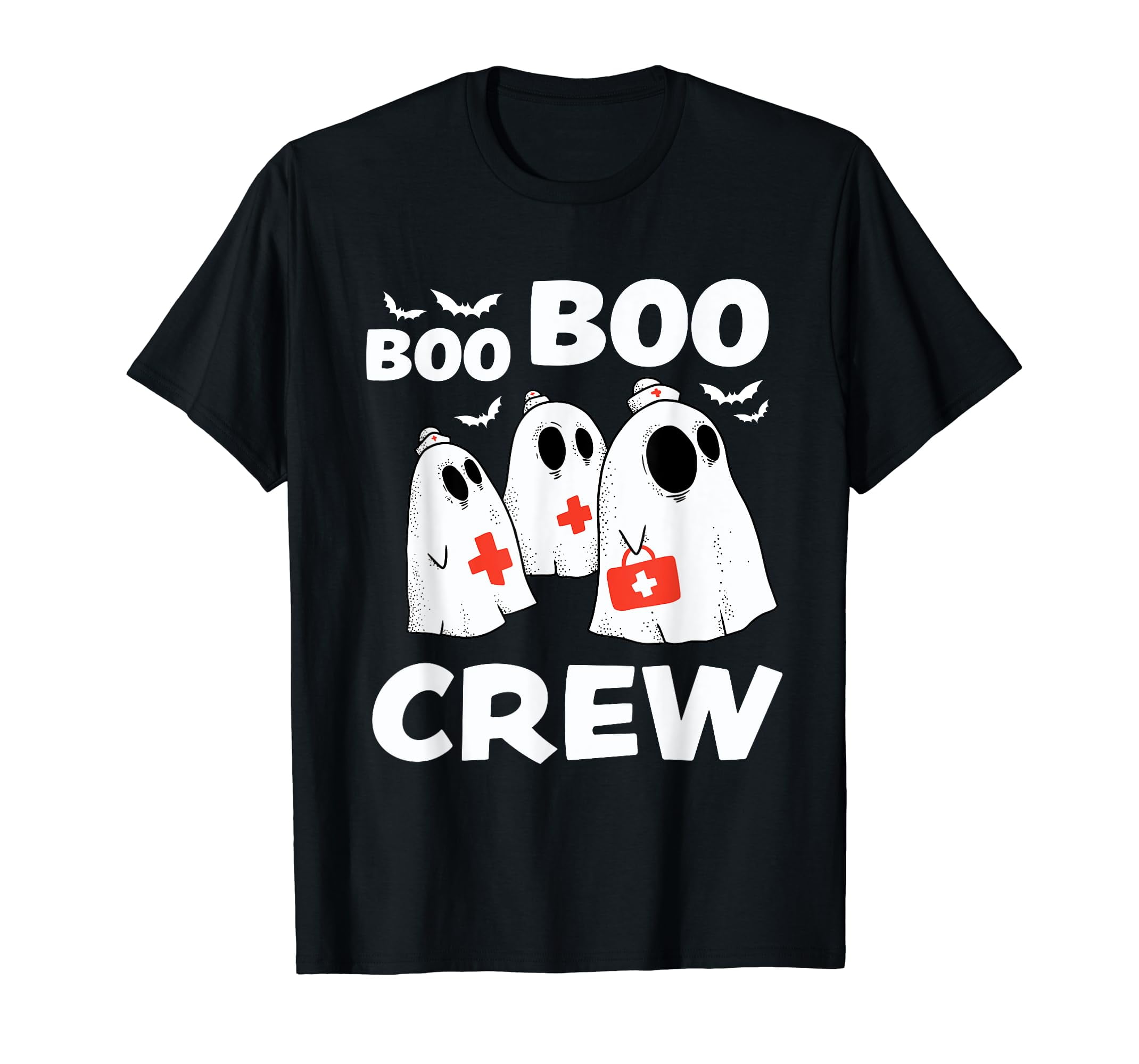 Boo Boo Crew Ghost Nurse Funny Halloween Costume T-Shirt - Walmart.com