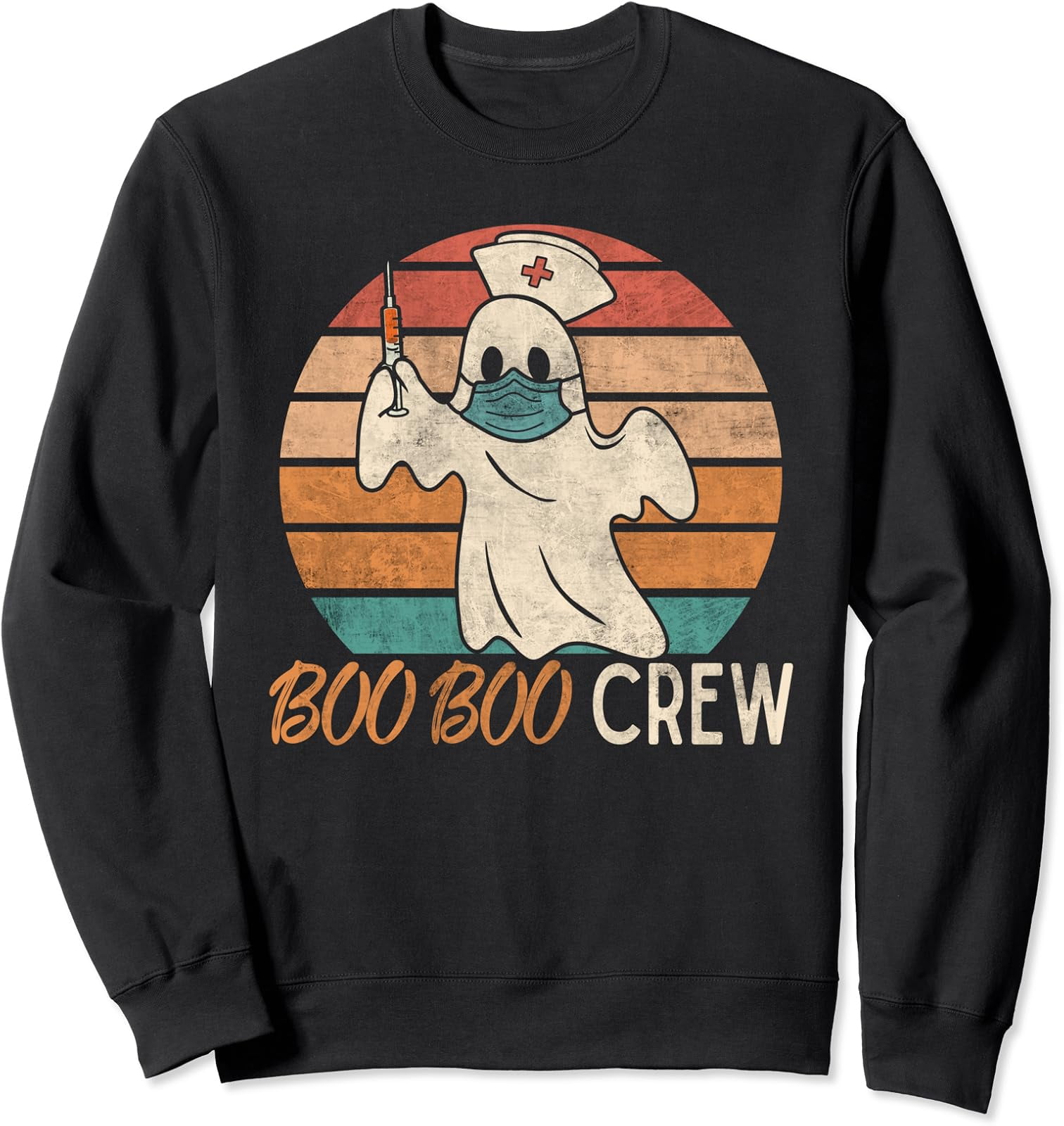 Boo Boo Crew Ghost Nurse Happy Holiday Costume Nurses RN Vintage ...