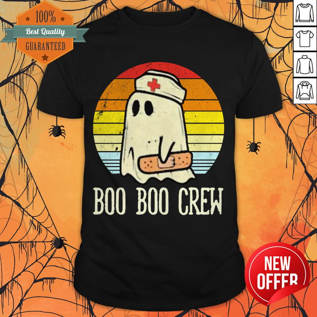 Boo Boo Crew Ghost Nurse Retro Halloween Shirt Up to size 4XL - Walmart.com