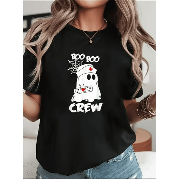 Boo Boo Crew Halloween Nurse Costume for Women Gift Unisex T-Shirt, up ...