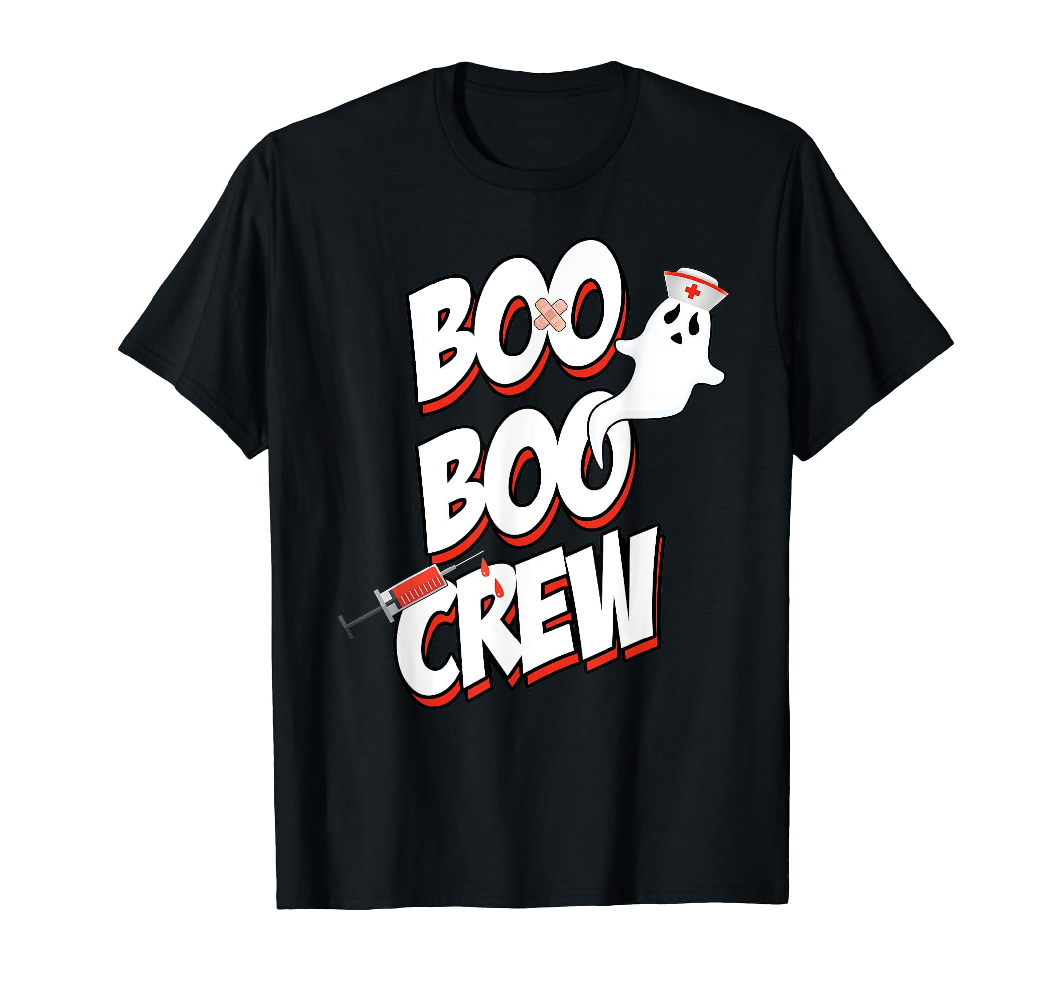 Boo Boo Crew Nurse Ghost Halloween Costume T-Shirt - Walmart.com