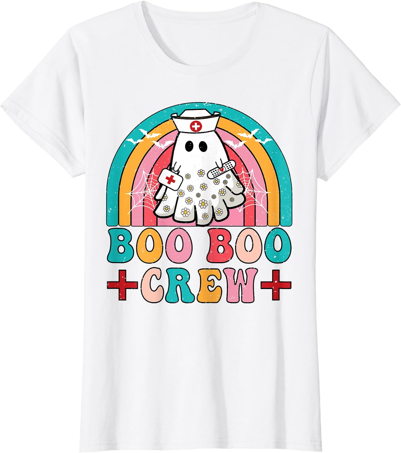 Boo Boo Crew Nurse Halloween For Women RN ICU ER Nurse Crew T-Shirt ...