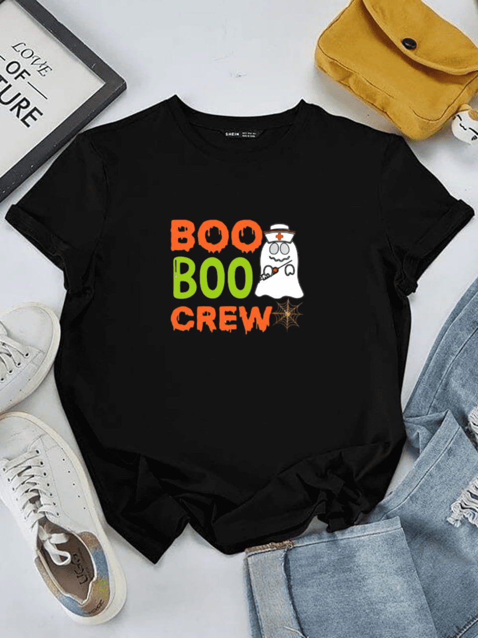 Boo Boo Crew Nurse Halloween Seasonal Casual Everyday Outfit Unisex T ...
