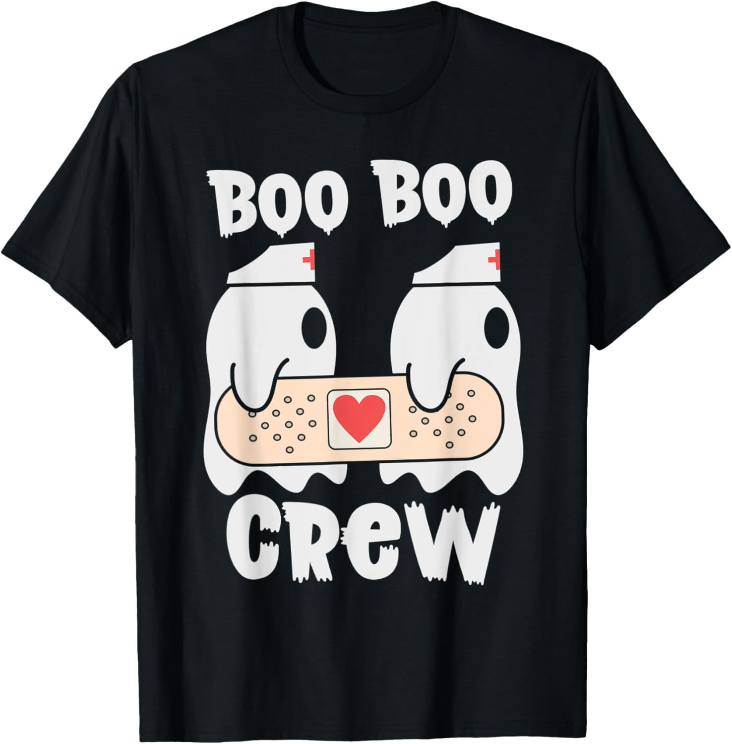 Boo Boo Crew Nurse Nursing Halloween Cute Ghost T-Shirt - Walmart.com