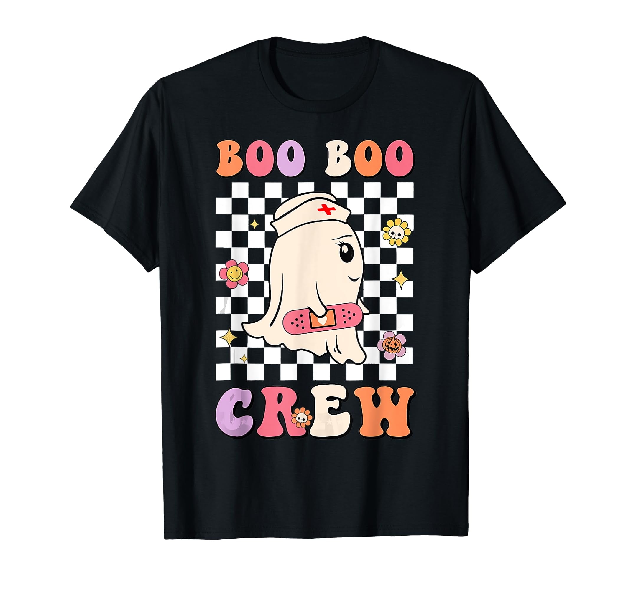 Boo Boo Crew Nurse Shirt Funny Ghost Men Women Halloween Nurse T-Shirt ...