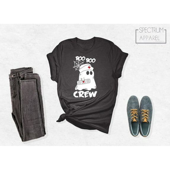 Boo Boo Crew Shirt, Ghost Shirt, Halloween Nurse Shirt, Cute Nurse ...
