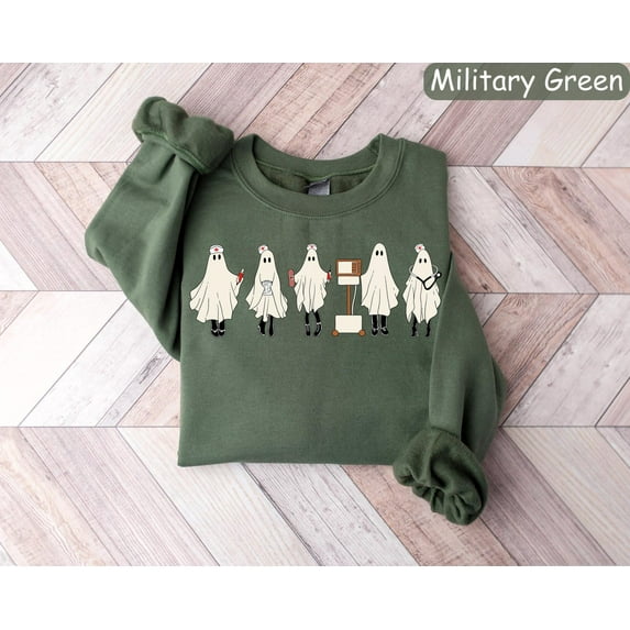 Boo Boo Crew Sweatshirt: Spooky Season season Nurse All Size S-5Xl ...